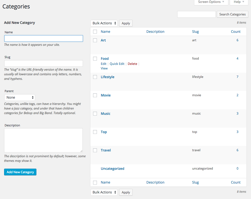 LetsBlog Wordpress Version Documentation Template